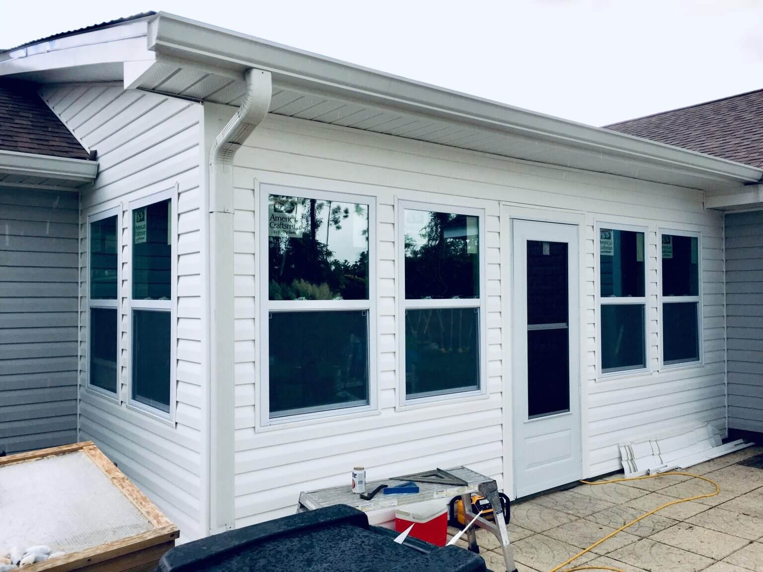 Covered Back Patio Enclosure - Panhandle Craftsman